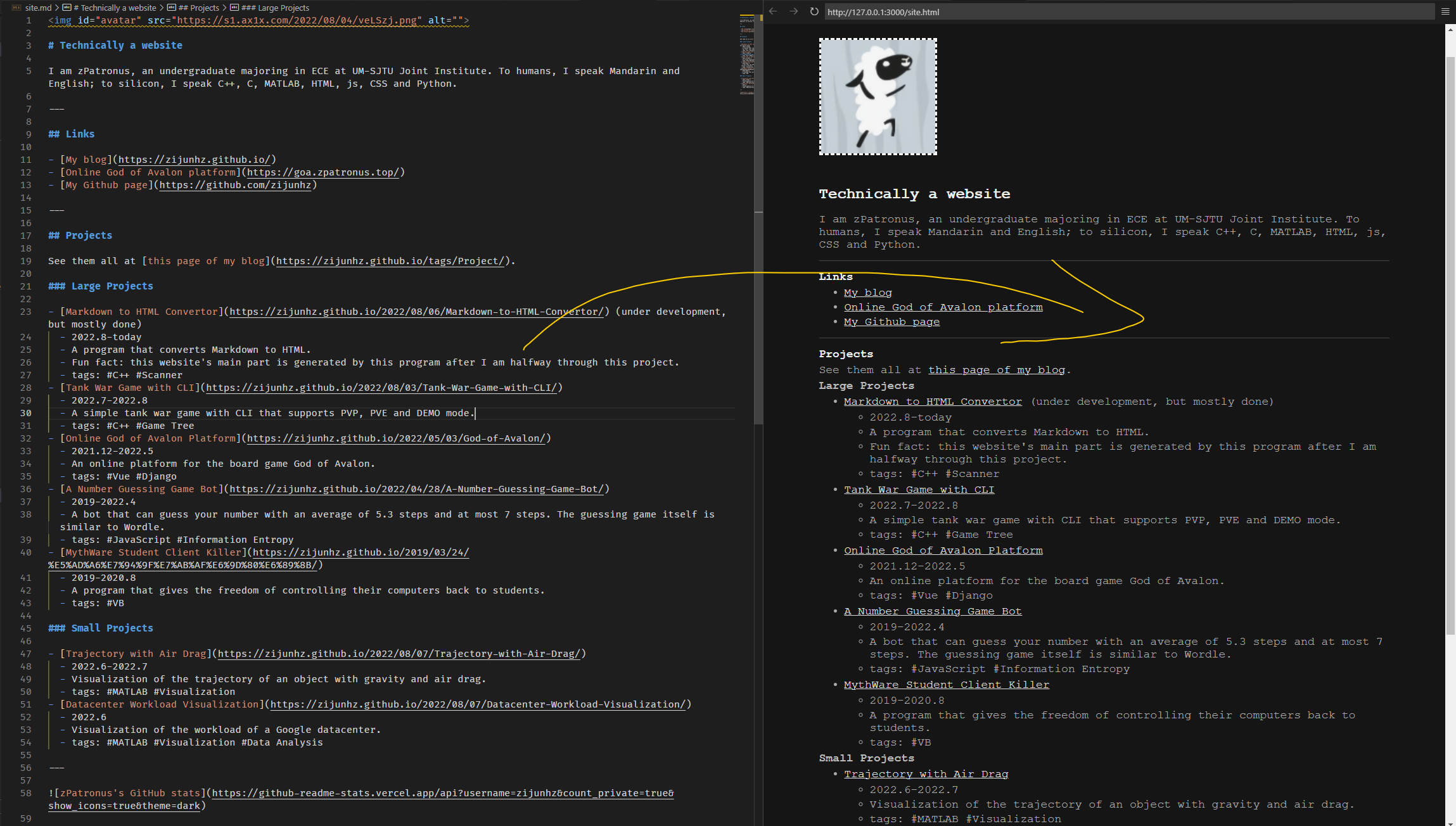 GitHub - zpatronus/markdown2html: A program that converts markdown to html